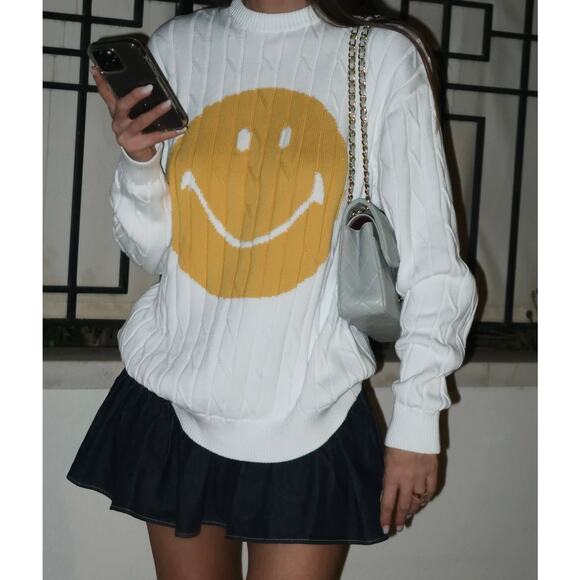Joshua Sanders | Sweaters | Joshua Sanders X Smiley Unisex Smile Chunky ...